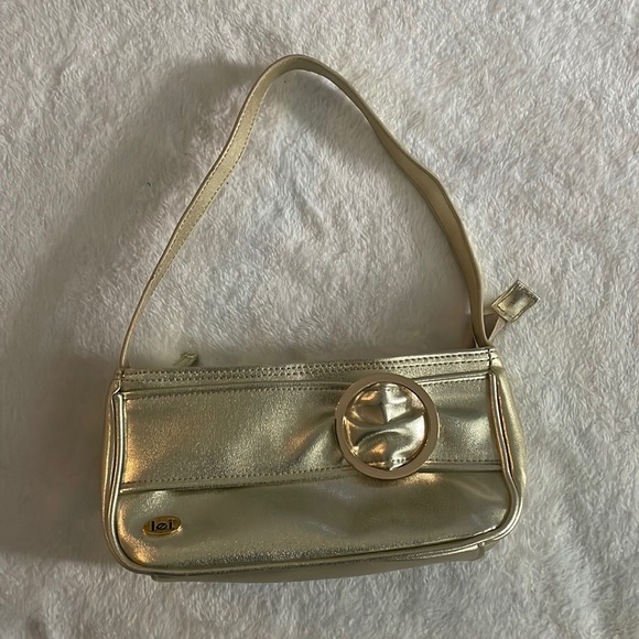 lei | Bags | Lei Gold Metallic Shoulder Bag | Poshmark